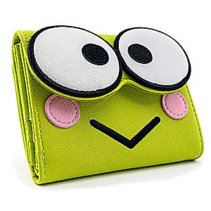 Loungefly x Sanrio Hello Kitty Keroppi Cosplay Tri-fold Wallet (Green, One Size)