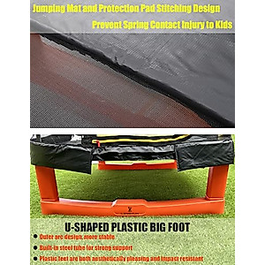 LANGXUN 6.5Ft 7-in-1 Rectangle Trampoline for Kids, with Climb, Slide, Swing, Basketball Hoop, Multi-Functional Indoor Outdoor Baby Toddler Mini Trampoline for Girls and Boys Birthday Gift, Age 1-10