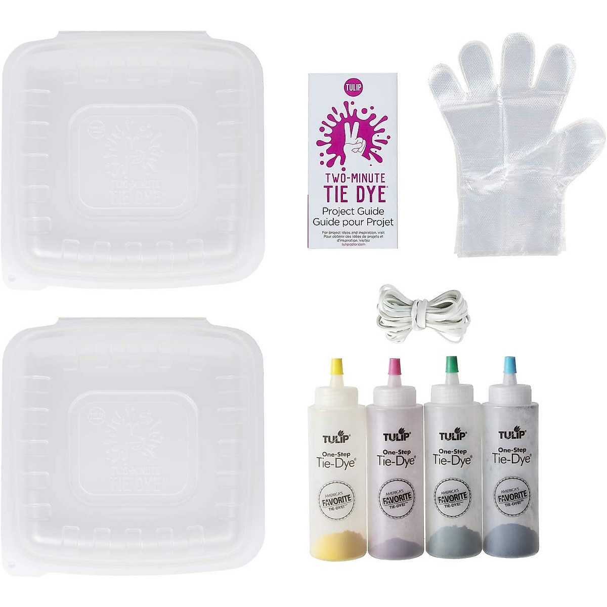 Tulip One-Step Tie-Dye Kit Tulip Fabric Dye Kits 43189 Fdy Multi 2 Min Fruit Punch, 4 Color, As Detailed, 6 Ounce (Pack of 1)