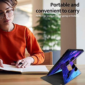 for Samsung Galaxy Tab A8 10.5 inch 2022 Model (SM-X200/X205/X207),360 Degree Rotating Folding Stand Protective Cover with Auto Sleep/Wake for Samsung Tablet,Animals Dog Paws Galaxy