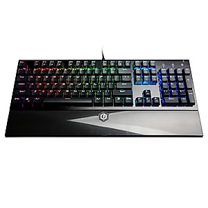 CyberpowerPC Skorpion K2 CPSK305 RGB Mechanical Gaming Keyboard with Kontact ™ Brown (Tactlile) Mechanical Switches,Black