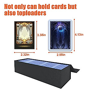 SFSOC 1 Pack Trading Card Storage Box Baseball Card Storage Box for Sports Card Storage Holds 900 Cards or 200 Toploaders, Fits Football, Basketball, Hockey, Gaming & Trading Cards (14*4.5*3)in