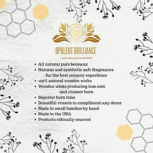 1 Pack Beeswax Melts, Opal Shine, Sage & Lemon, Wax Melts, Aromatherapy, Scented Candle Melts, Opulent Brilliance 3 oz