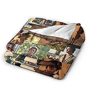 UiloveJohn B Outer Banks Super Soft Cozy Blanket Microfiber Flannel Lightweight Throw Blanket for Bed Couch Sofa Chair Living Room,Suite for All Season 60inchX50inch