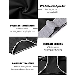 POKARLA Womens Cotton Underwear High Waist Full Coverage Briefs Soft Breathable Postpartum Panties Stretch Underpants Regular & Plus Size