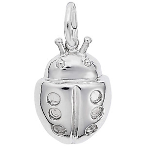 Rembrandt Charms Ladybug Charm, Sterling Silver