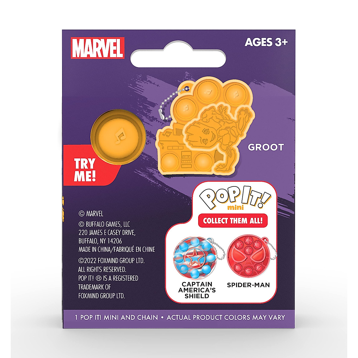 Pop It! Buffalo Games - Marvel Mini Baby Groot