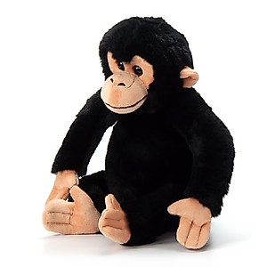 The Petting Zoo Chimp Stuffed Animal Plushie, Gifts for Kids, Wild Onez Zoo Animals, Zoologee Chimp Plush Toy 12 inches