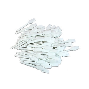 100pcs Pana Brand Cosmetic Make Up Disposable Plastic 2.5" Spatulas Skin Care Facial Cream Mask Spatula (100 Pieces in a Container) (WHITE)
