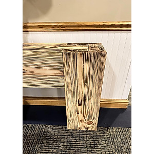 Rustic Wooden Console With Burnt Finish (Pine, X-Small (30x11x48) inches)