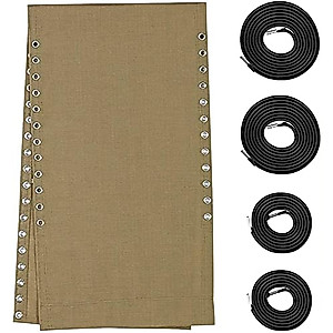 MGWOTH Zero Gravity Chair Replacement Fabric with Bungee Cord Kit, Repair Cloth for Anti-Gravity Lounge, Mesh Part for Patio Sling Folding Recliner Couch Outdoor Pool Lawn