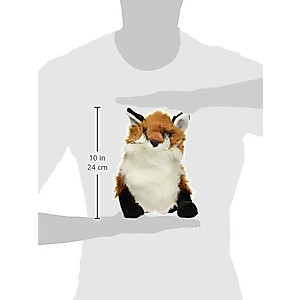 Folkmanis Red Fox Hand Puppet, Rust, White, Black, 1 EA