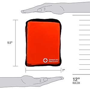 American Red Cross 9165-RC First Aid Only Be Red Cross Ready First Aid Kit, 73 Pieces