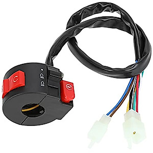 FVRITO Left Starter Kill Light Switch Ignition Key Switch Spark Plug for 50cc 70cc 90cc 110cc 125cc TaoTao RoKeta Coolster Roketa Sunl RPS ICEbear JCL Yamoto Jetmoto Kazuma Chinese ATV Quad 4 Wheeler