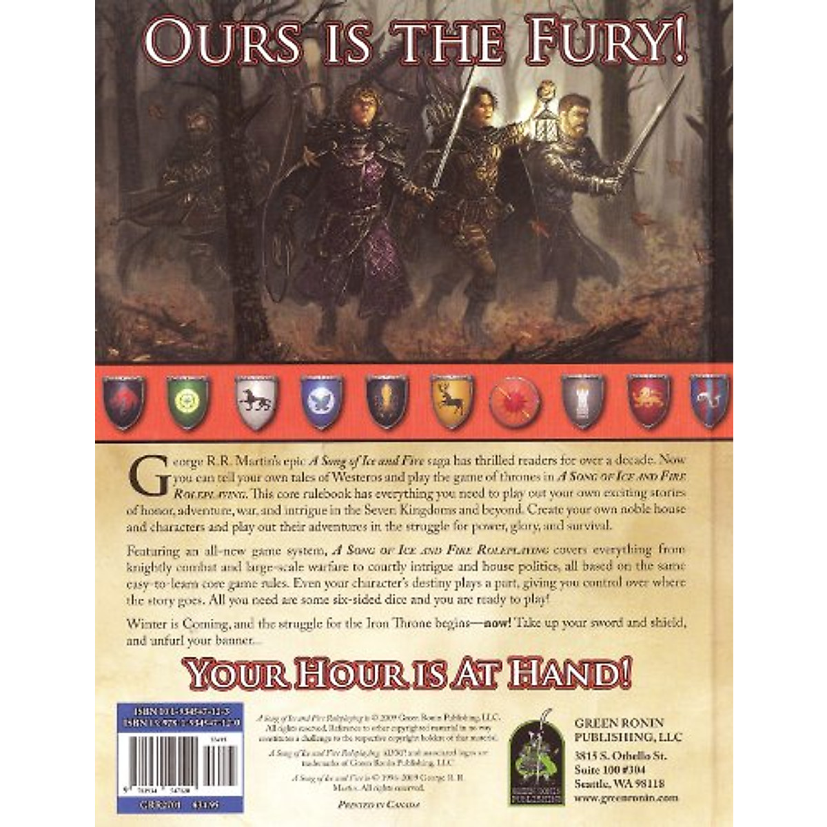 A Song Of Ice And Fire Roleplaying: Adventures In The Seven Kingdoms