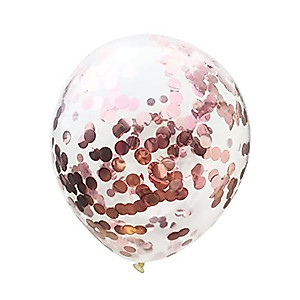 NOLITOY 20pcs 16 confetti balloons party balloons supplies printing balloons number ballons rose gold balloon garland decor birthday balloons latex balloons decorate balloon supplies baby