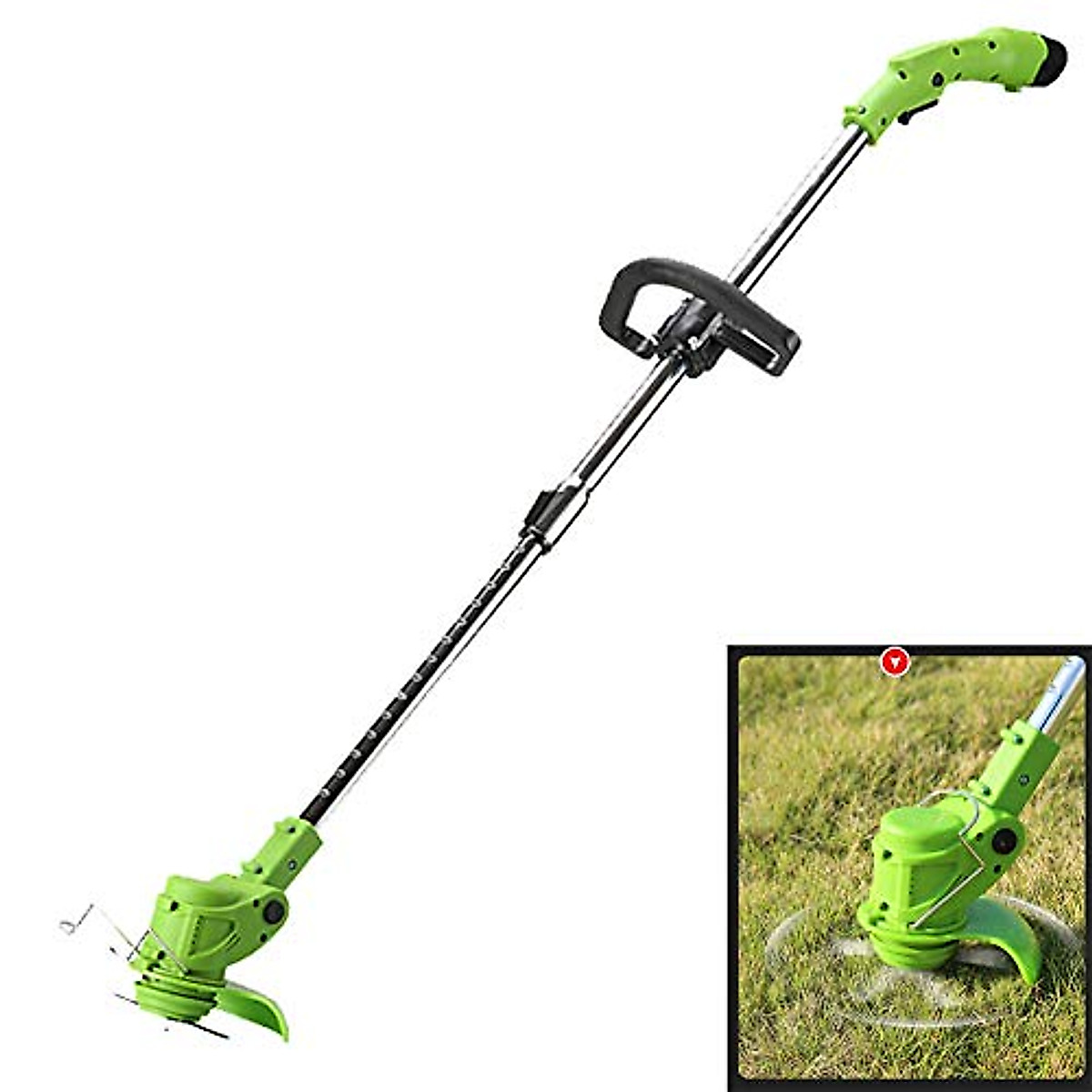 Double east Electric String Trimmers & Edger,Powerful Brush Cutter,Lightweight Lawn Mower,Adjustable Length and Angle,450W,12V,3.0ah,Garden,Lawn and Yard Tool