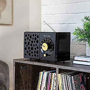 Crosley CR3042A-BK Maverick Portable AM/FM Radio with Bluetooth Receiver, Black