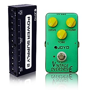 JOYO JF-01 Vintage Overdrive Pedal Bundle with JP-02 DC 9V 18V Pedal Power Supply