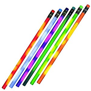 Color Changing Mood Pencil with Eraser - Graphite Pencil - Made of quality wood, Set of 24, Assorted Colors - MADE IN USA
