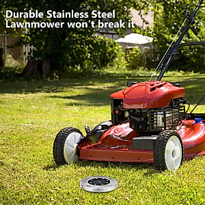 ZGWJ Solar 8 LED Disk Lights Upgraded Outdoor Ground Garden Landscape Lights for Lawn Pathway Yard Deck Patio Walkway (White)