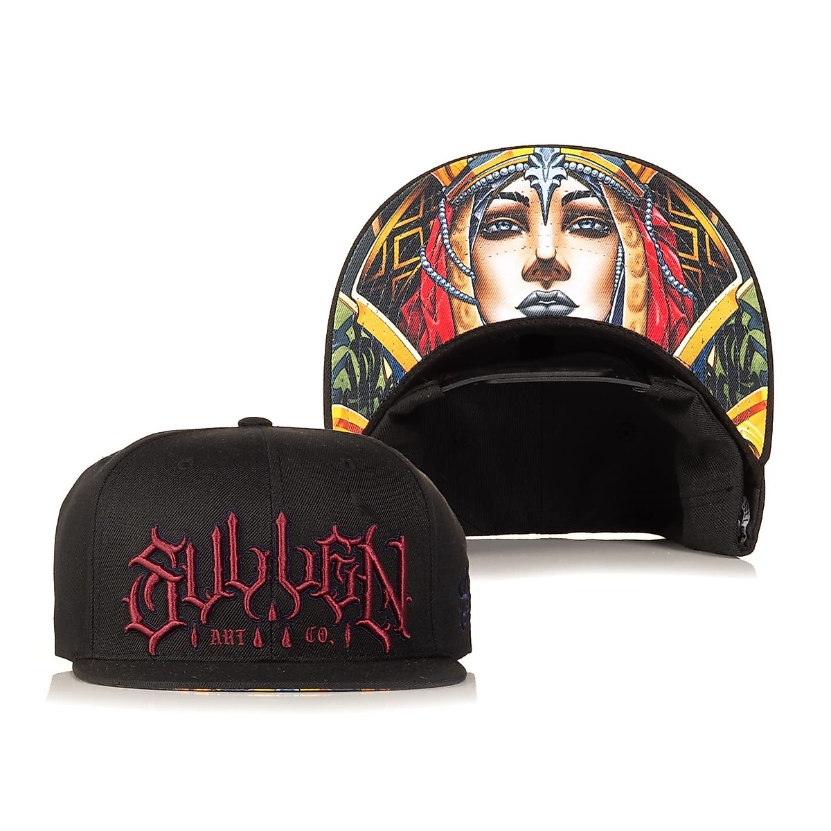 Sullen Nightfall Lifestyle Graphic Snapback Adjustable Hat Black