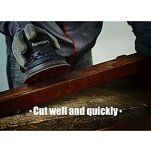 Faoyoon Sanding Disc 5 Inch 8 Hole, 100 Pcs Orbital Sanding Discs Hook and Loop, Sandpaper for Wood, 40 60 80 120 220 Grit Sand Paper for Random Orbital Sander