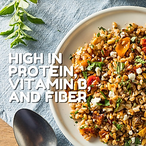 Cucina & Amore Pearled Farro from Italy 17.6 oz (Pack of 8) | Non-GMO, Whole Grain, High in Fiber, Vegan, Kosher| Perfect for Soups, Salads, and More | Vacuum Packed