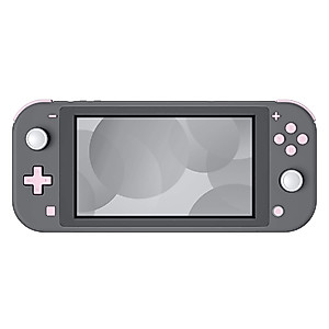 eXtremeRate Cherry Blossoms Pink Replacement ABXY Home Capture Plus Minus Keys Dpad L R ZL ZR Trigger for Nintendo Switch Lite, Full Set Buttons Repair Kits with Tools for Nintendo Switch Lite