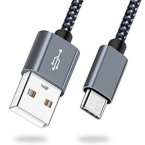 Type C USB Cable, 3 Pcs 3FT Nylon Braided USB C Cable, USB-A to USB-C Type C Charging Cable Fast Charge Cord Compatible LG V30 G6 G5 V20 (1M)