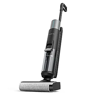 Tosima H1 Vacuum Mop Combo, Cordless Wet-Dry Vacuum Cleaner, Lightweight & Long Run Time, Great for Sticky Messes and Pet Hair, Space-Saving Design, Black