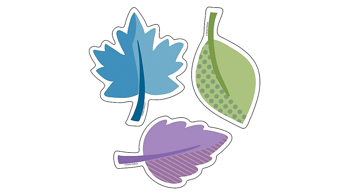 Colorful Fall Leaf Cutouts for Classroom Decor - Carson Dellosa