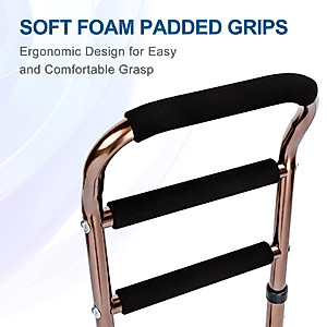 HEPO Chair Lift Assist Devices for Seniors with Multiple Handles, Height Adjustable Chair Stand Assist with Storage Pocket for Elderly Rise from Seated Position, Bed, Couch, Recliner Chair