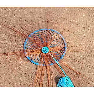 Zjnhl Fishing Equipment/Sprinkling Net Automatic Fishing Nets, A Variety of Materials, A Variety (Edition : Height 3.6m Steel Pendant) (Size : Height 2.4m Steel Pendant)