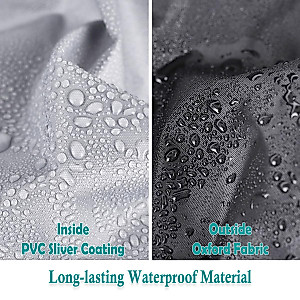 Chaise Lounge Cover, Waterproof Heavy Duty Outdoor Patio Lounge Chair Cover,Outdoor Patio Sofa Furniture Covers,All Weather Protection,Black, 1 Pack (M(78"Lx35.5"Wx33"H))