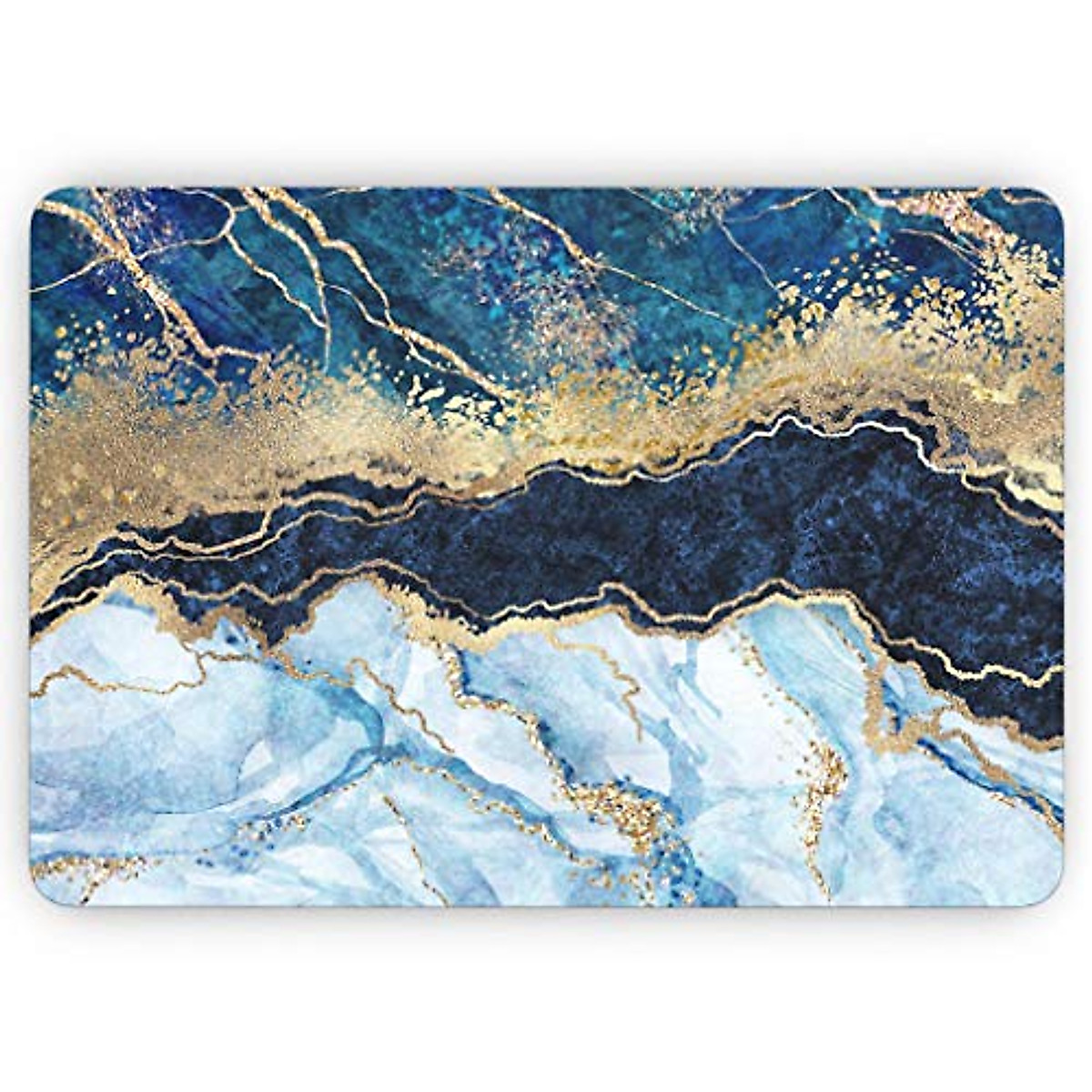 Design Skinz Foiled Marble Agate Full-Body Wrap Scratch Resistant Decal Skin-Kit Compatible with MacBook 13" Pro M1 (A2338)