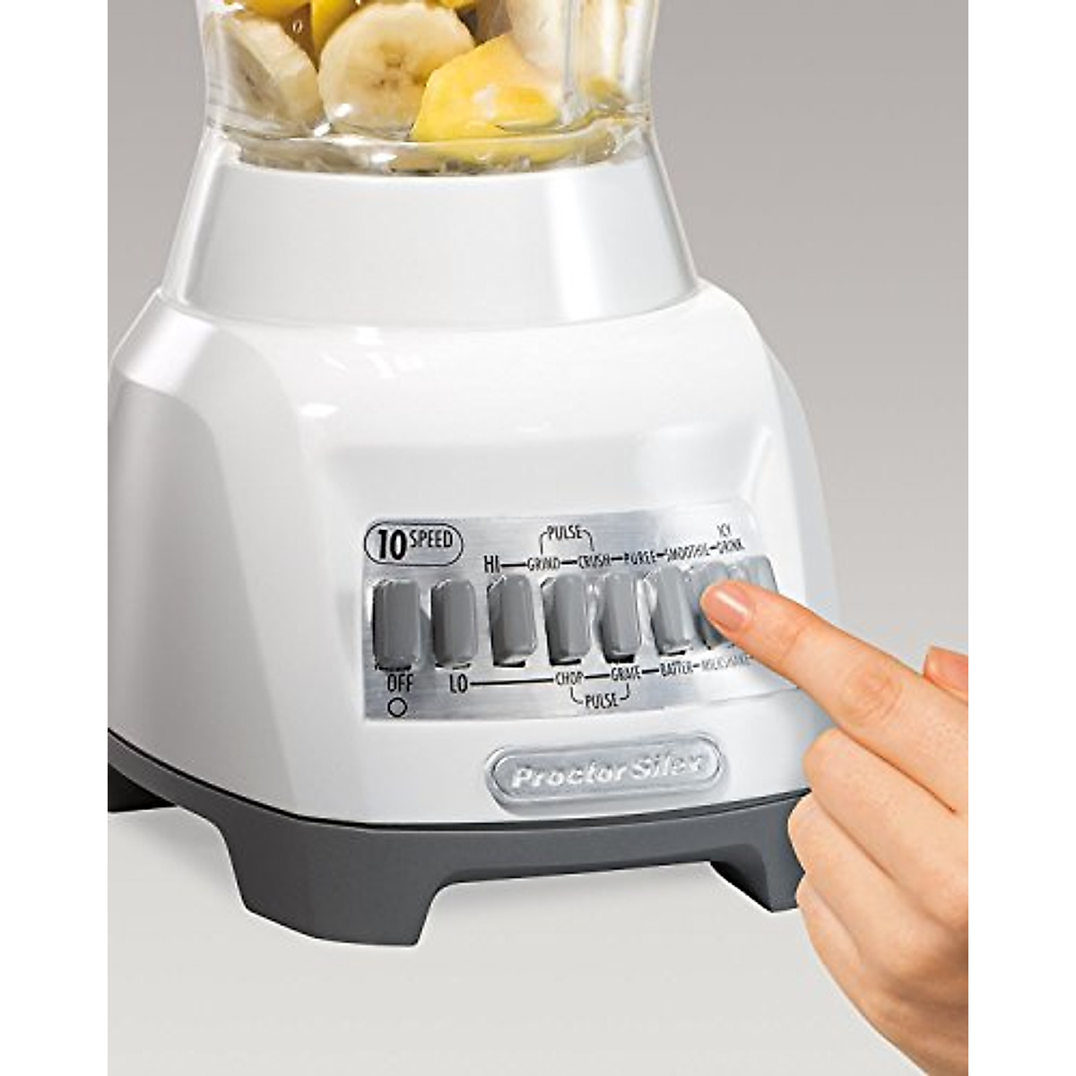 Proctor-Silex 10-Speed Blender, White (50124)