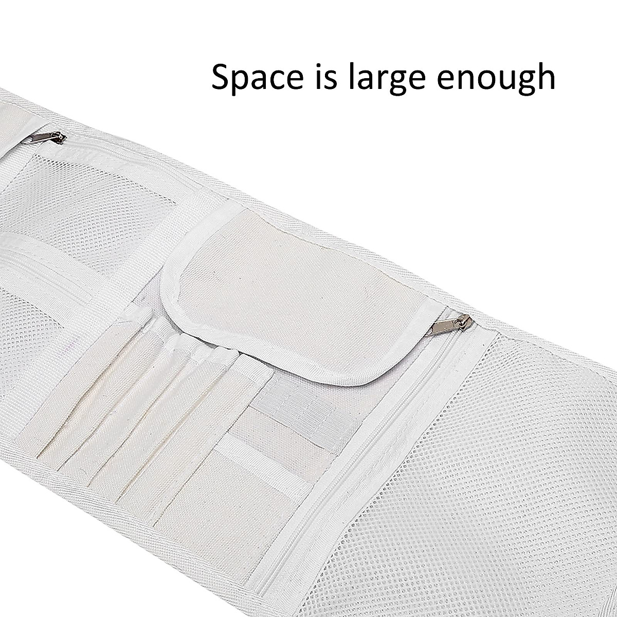 Zerodis Knitting Needles Case Rolling Crochet Hooks Storage Bag Knitting Needles Case Empty Organizer Empty Crochet Hooks Storage Bag with Zipper(#1)