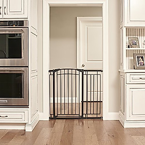 Evenflo Multi-Use Decor Tall Walk-Thru Gate, Black Metal