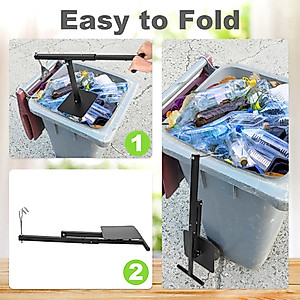 ikare Manual Trash Compactor for 60-100L Bins, Trash Compactor for Kitchen, Portable Small Trash Compactor, Waste Bin Compactor for Fast Food Restaurant