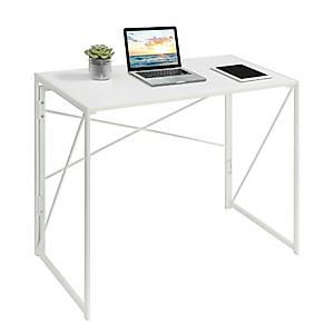 Convenience Concepts Xtra Folding Desk, White/White