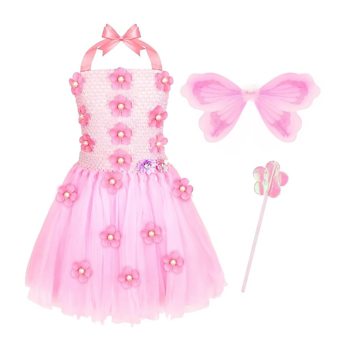 Chillife Princess Dresses for Girls,Kids Dress Up Clothes Costume Set Princess Toys Gift Girl for Little Girls Ages 3-6yrs (Princess)