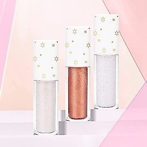 Geeneiya Liquid Glitter Eyeshadow Korean Makeup Under Eye Shadow Bling,Pigmented, Long Lasting, Quick Drying, Loose Glitter Glue for Crystals EyeMakeup (Colorful Galaxy 01)