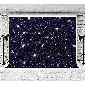 Yongqian Night Sky Star Backdrops Universe Space Theme Starry Photography Backdrop Galaxy Stars Children Boy 1st Birthday Party Photo Background Newborn Baby Shower Banner Studio Booth Vinyl 7x5ft