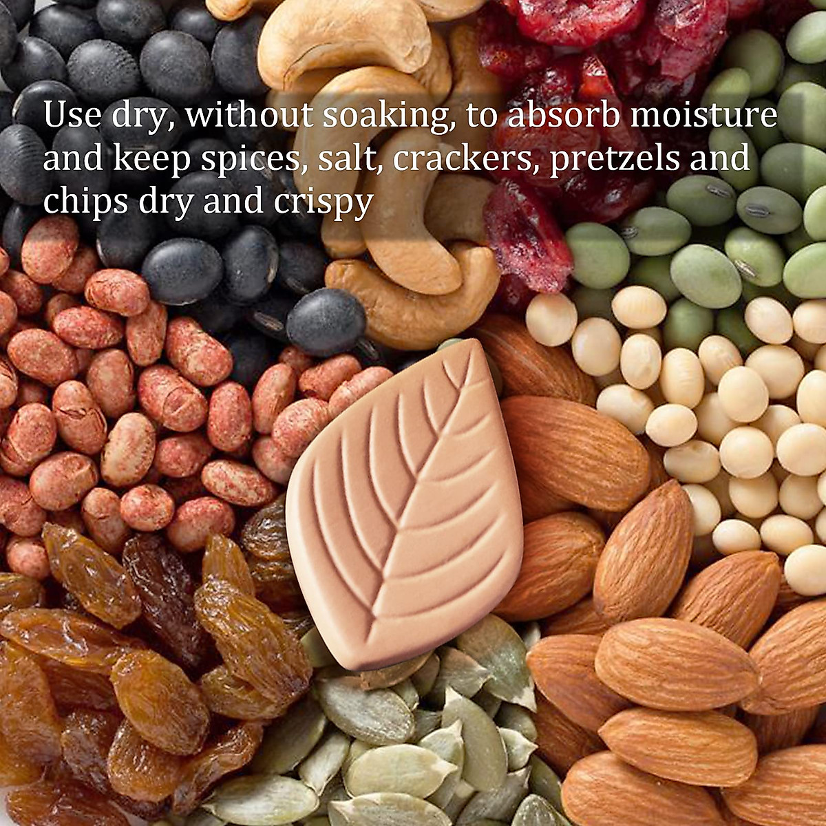 Brown Sugar Keeper Saver, 6pcs Terracotta Sugar Saver Keeps Brown Sugar Soft or Keep Dry Food Storage Containers Leaf Design