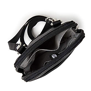 Baggallini BG Arlington Mini Bag - Stylish, Lightweight, Adjustable-Strap Purse With Multiple Pockets and RFID Protection, Black