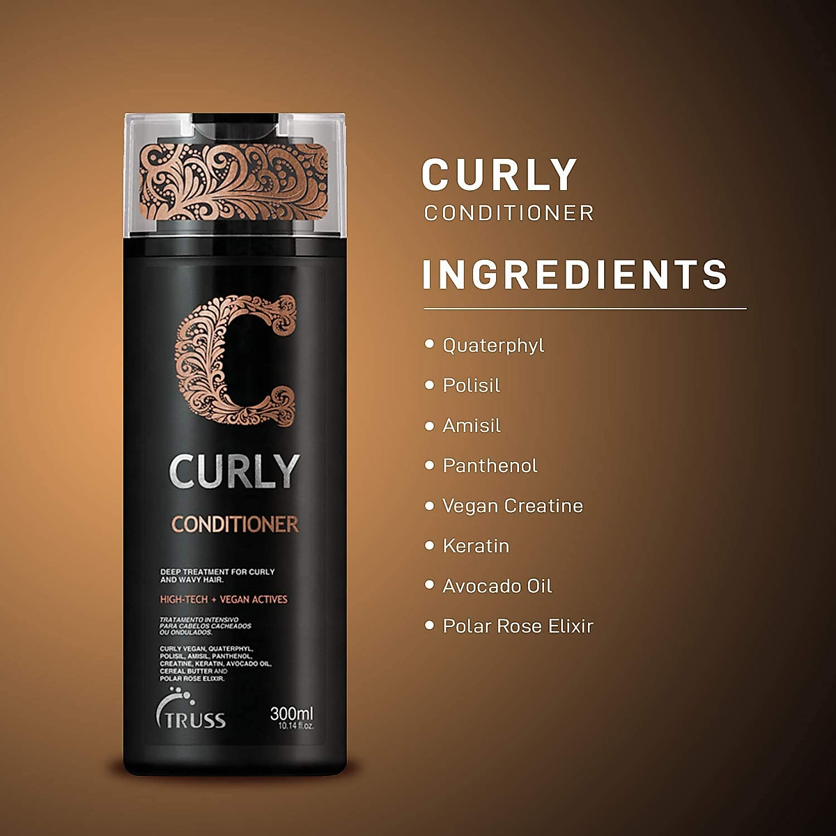 Truss Curly Shampoo and Conditioner Set Bundle