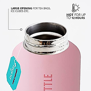 Design Letters Modern Water Bottle Wide Mouth 17 Oz | Vacuum Insulated Stainless Steel Water Bottle |Double Wall Thermo Bottle for Women, Girls | Reusable Leak Proof BPA/BPS Free Flask for Travel, Gym
