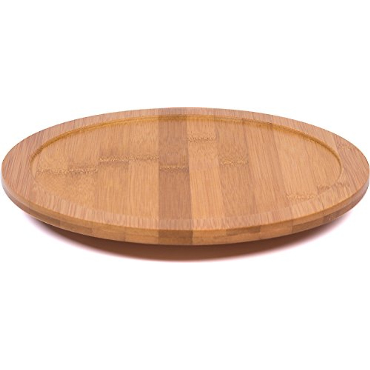 10" Diameter Bamboo Lazy Susan Turntable with Rim by Trademark Innovations
