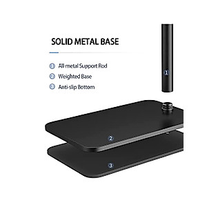 HIBORI Projector Stand Floor Projector Mount Adjustable Height 16 to 48 Inch Universal Projector Ceiling Mount 360 Degree Rotation Compatible with XGIMI, VANKYO, Jinhoo, AuKing